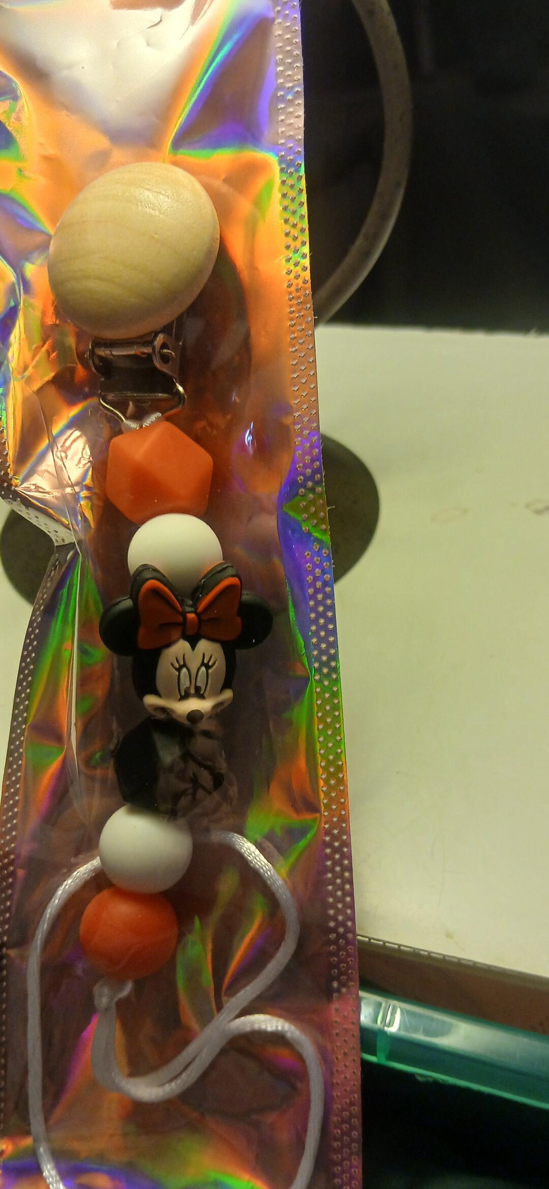 These Adorable Minnie Mouse Silicone Beads Pacifer Holders Handmade - Etsy