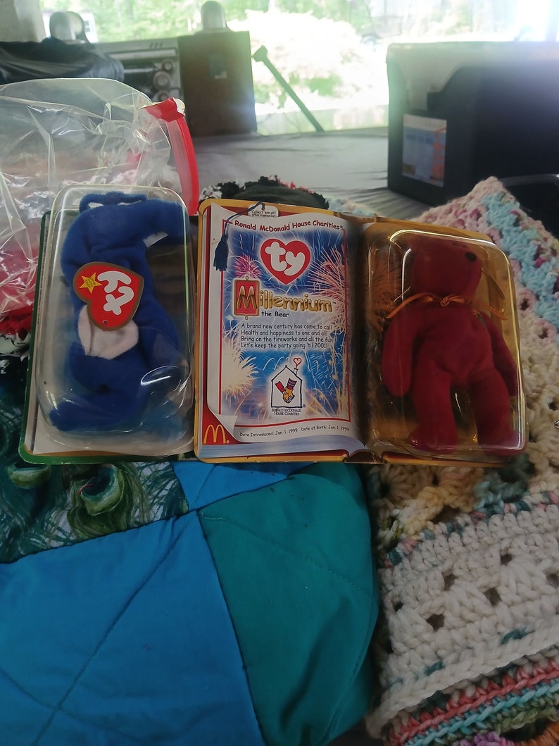 Peanut the Royal Blue Elephant Beanie Baby Rare - Etsy