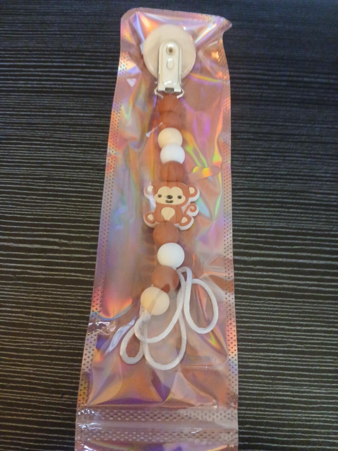 These Adorable Silicone Beads Monkey Pacifer Holders Handmade - Etsy
