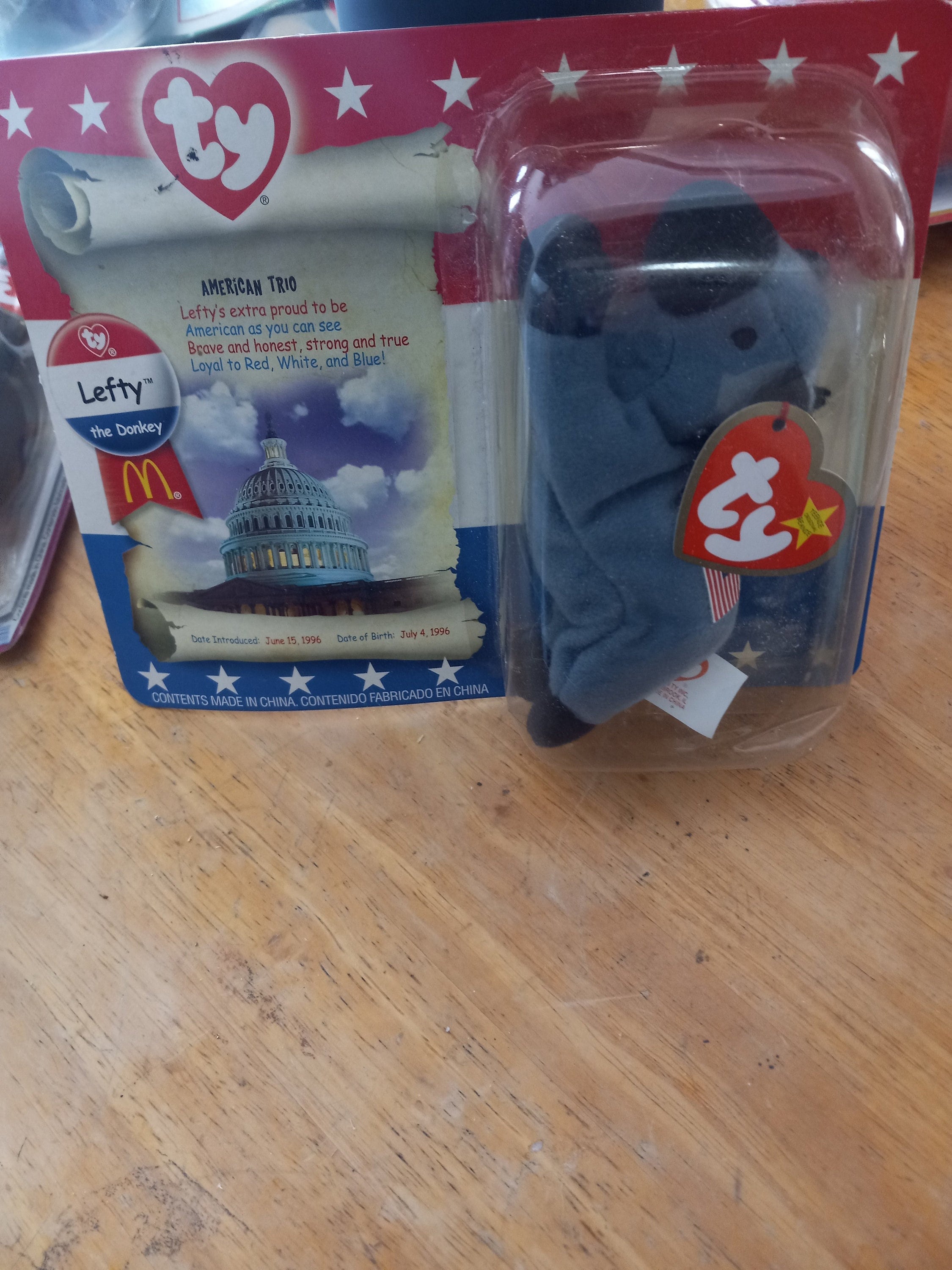 TY ORIGINAL LEFTY the Donkey Beanie Bear - Etsy