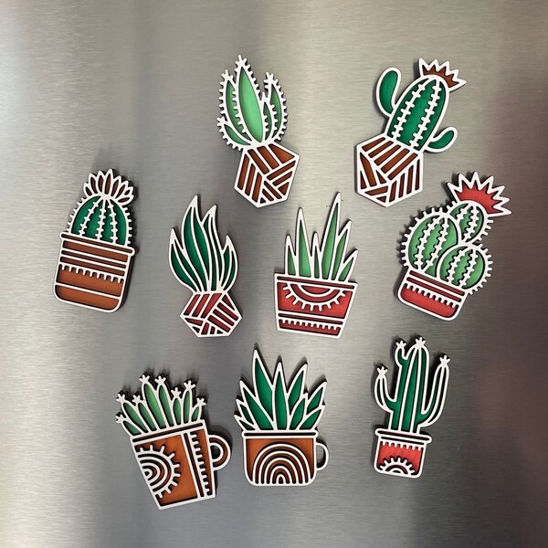 Succulent Magnet - Etsy