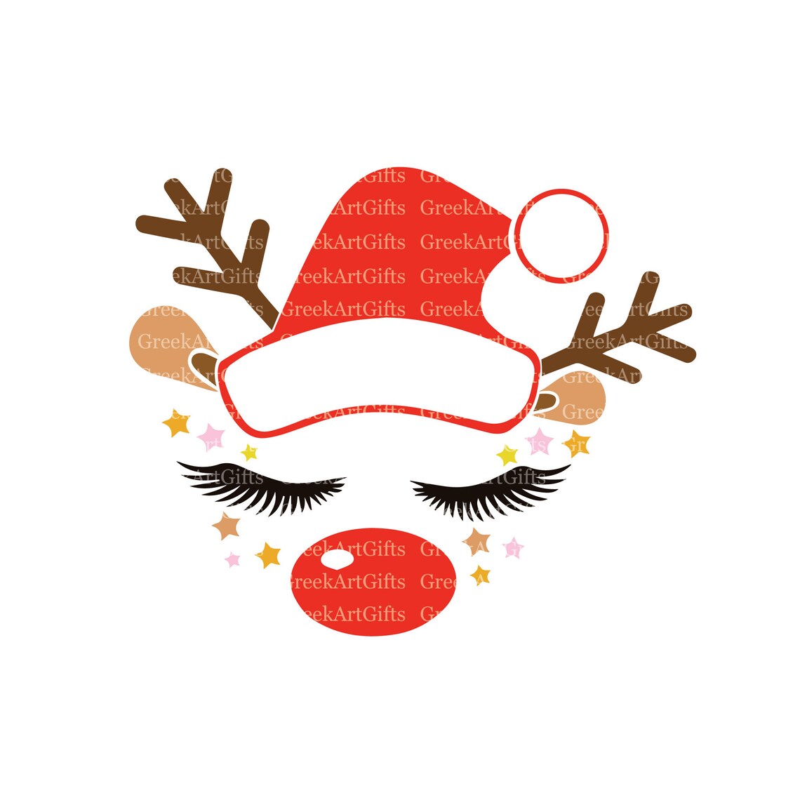 Rudolph Reindeer Frame SVG, Christmas SVG, Rudolph SVG, Digital, Cricut ...