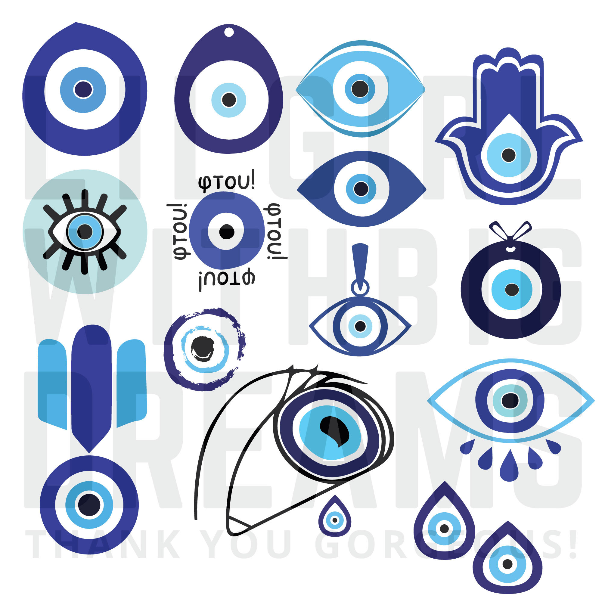 Greek Evil Eye Designs