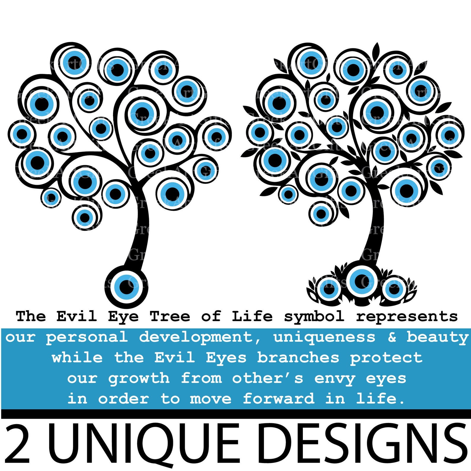 Evil Eye Tree of Life, Greek Mati Svg, Png, Jpg, Eps, Dxf, Pdf Clipart ...