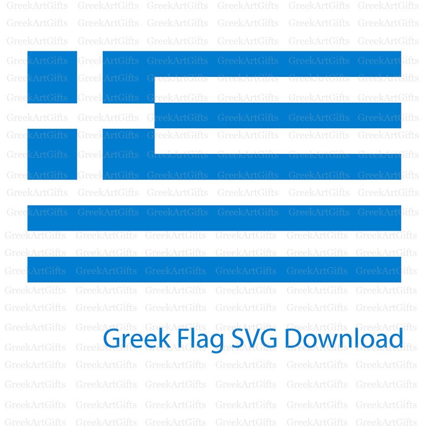 Greece Svg Greek Flag Svg Instant Download Vinyl & Craft - Etsy