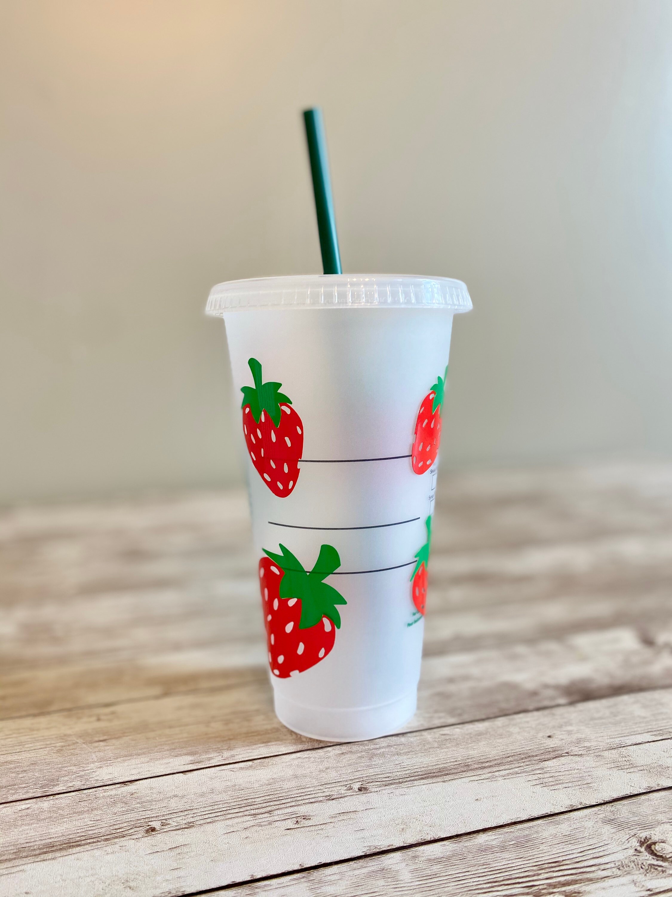 Strawberry Starbucks Cup | Etsy