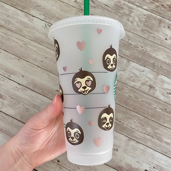Sloth Starbucks Cup - Etsy