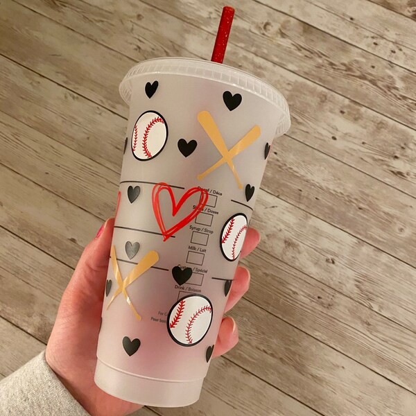Softball Starbucks - Etsy