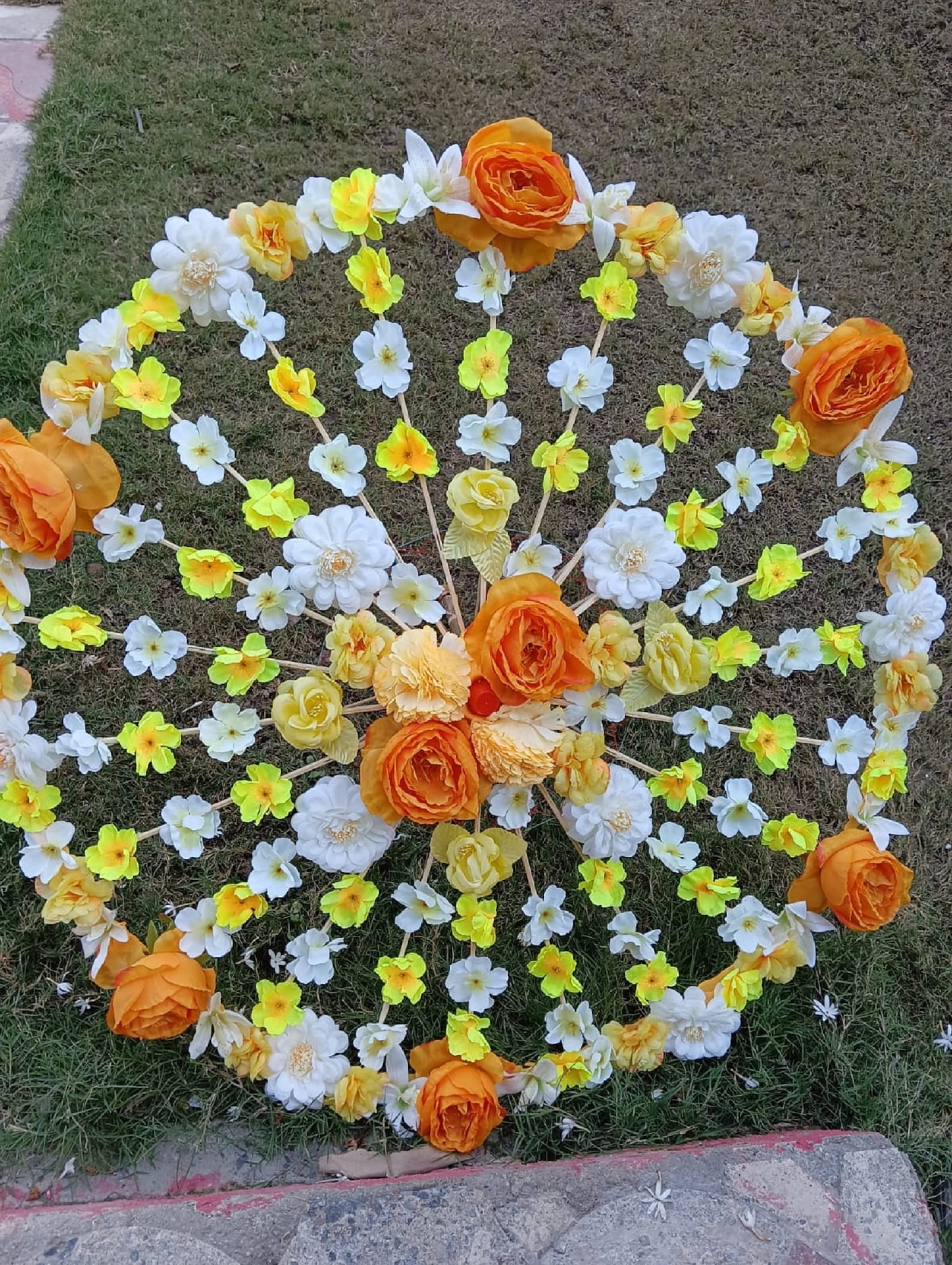 Saumakshi Designs Wedding Floral Umbrella, Floral Parasol, Elegant ...