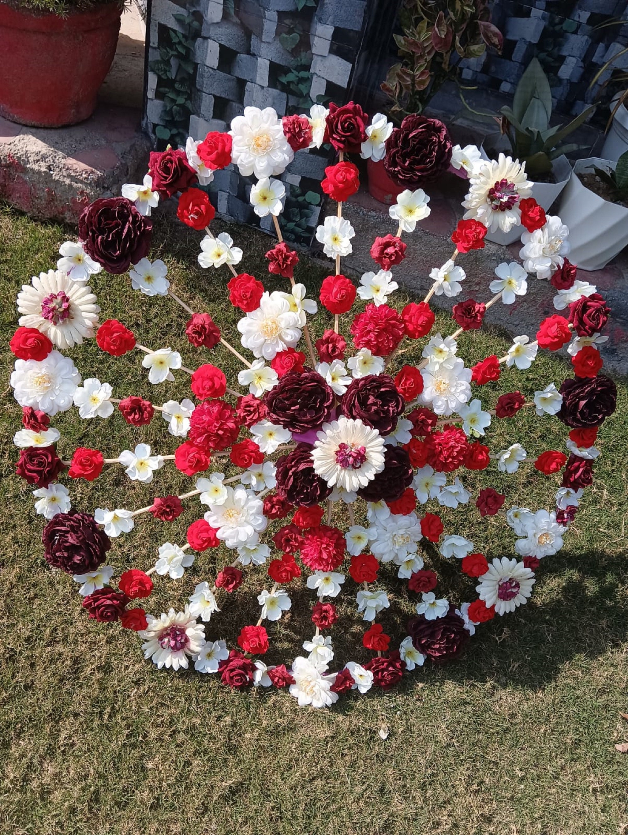 Saumakshi Designs Wedding Floral Umbrella, Floral Parasol, Elegant ...