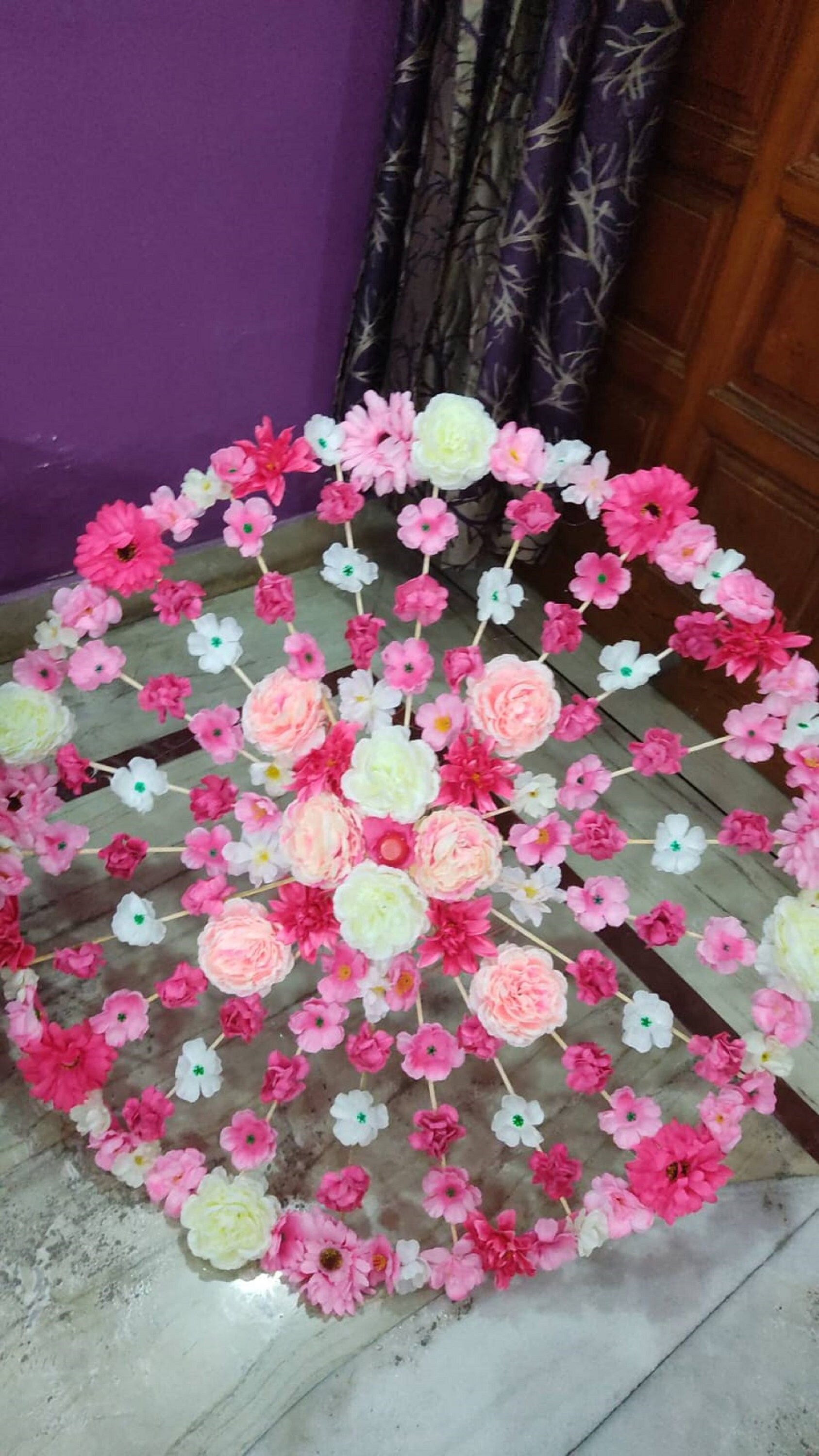Saumakshi Designs Wedding Floral Umbrella, Floral Parasol, Elegant ...