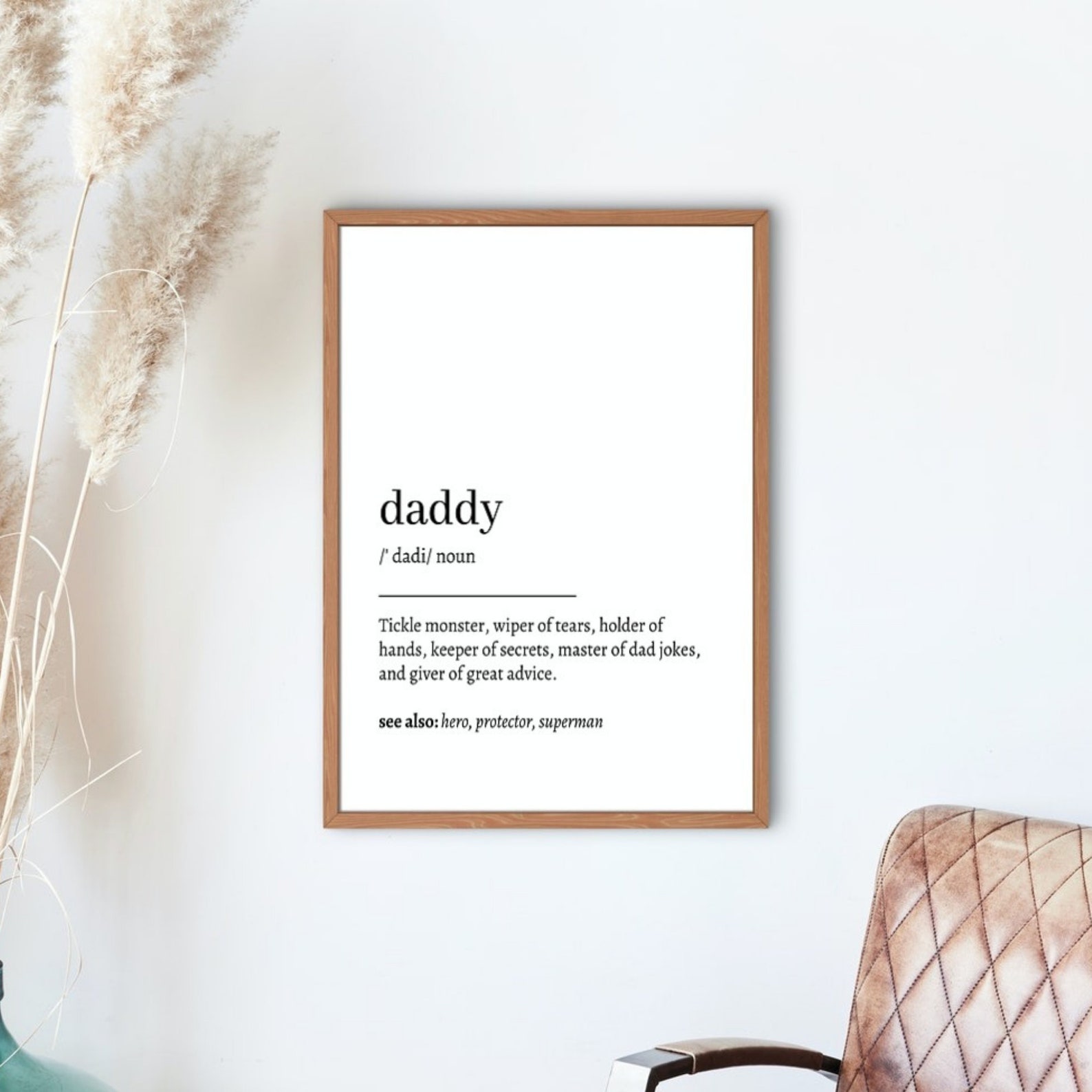 Daddy Definition Printable Art | Father's Day Gift | Dad Quotes Print ...