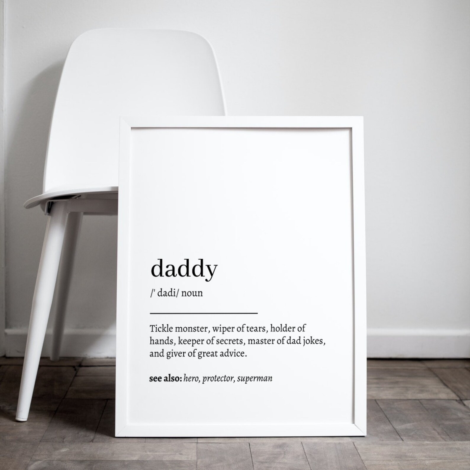 Daddy Definition Printable Art | Father's Day Gift | Dad Quotes Print ...