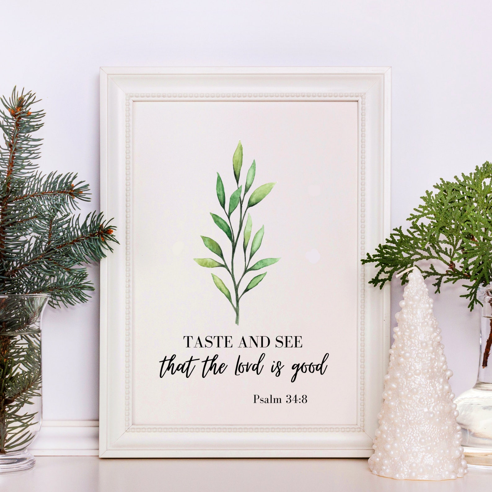 Taste and See That the Lord is Good Print Psalm 34:8 Kitchen Decor Home ...