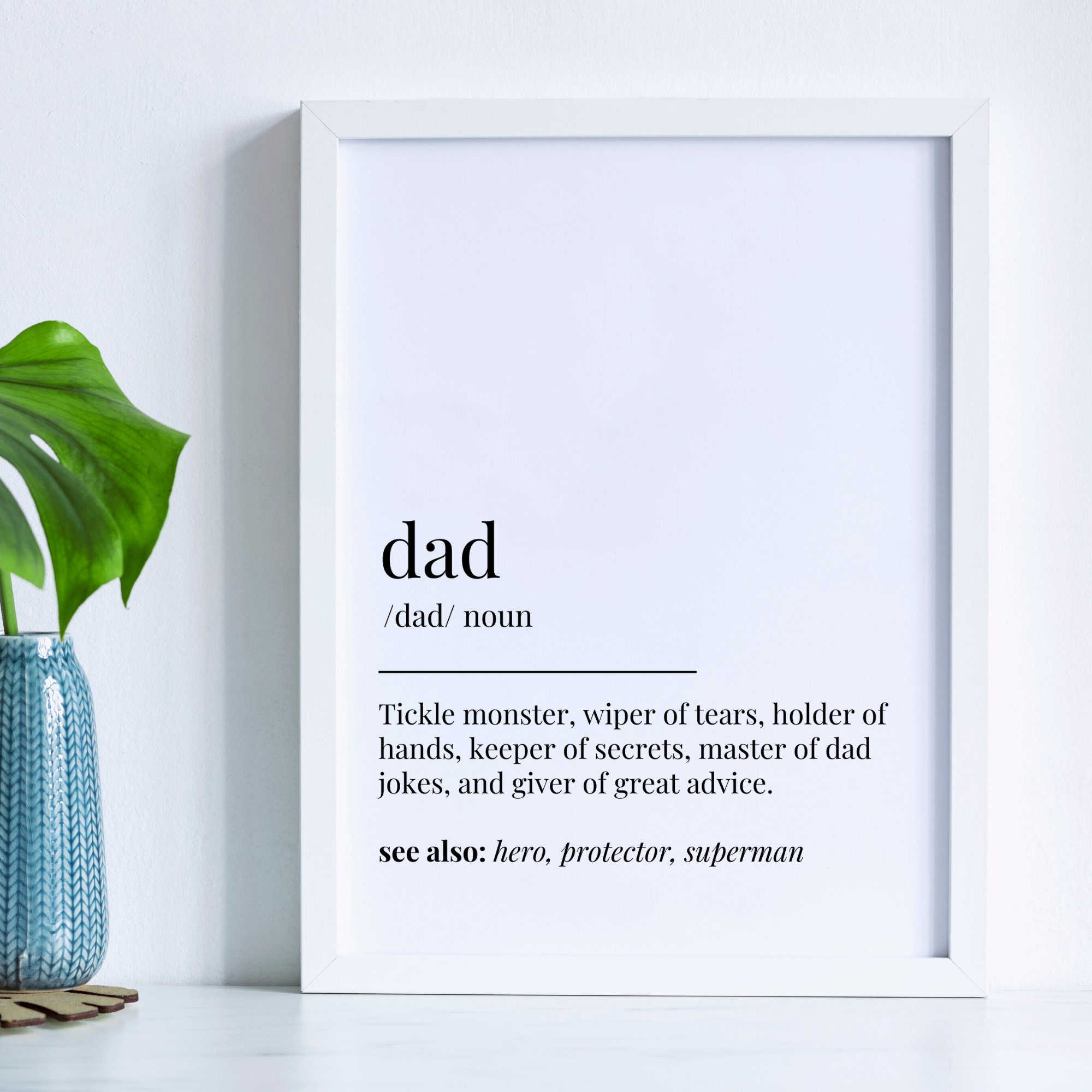 Dad Definition Printable Art Father's Day Gift Dad Quotes Print Dad ...