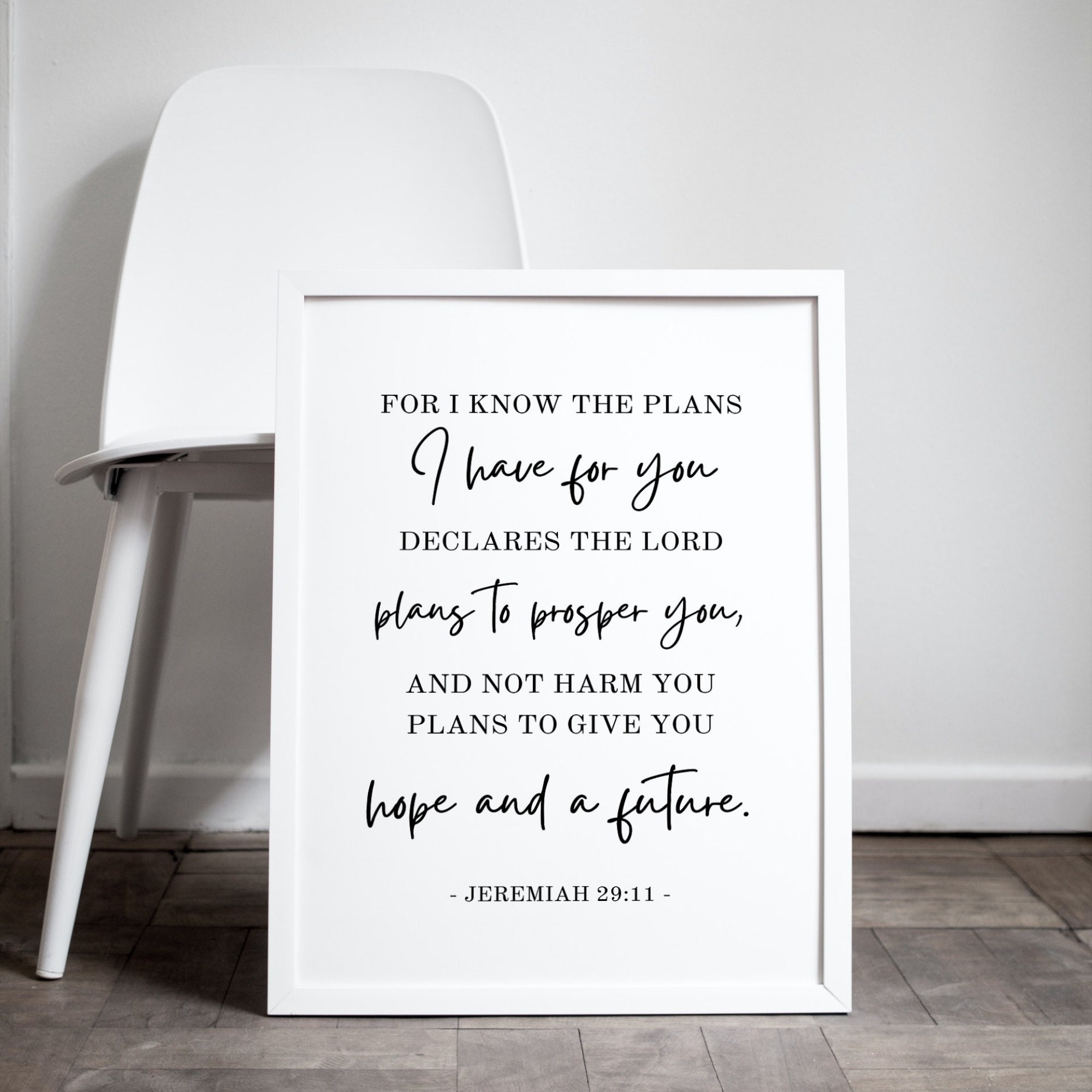 Jeremiah 29:11 for I Know the Plans I Have for You , Instant Download ...