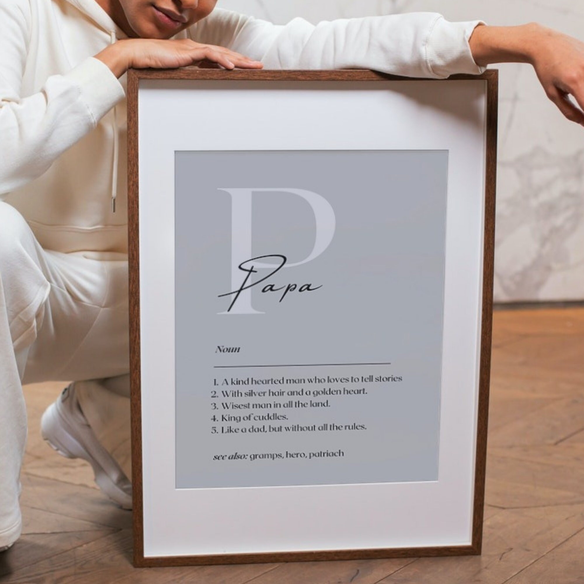 Papa Definition Printable Art Father's Day Gift Dad Quotes Print Dad ...