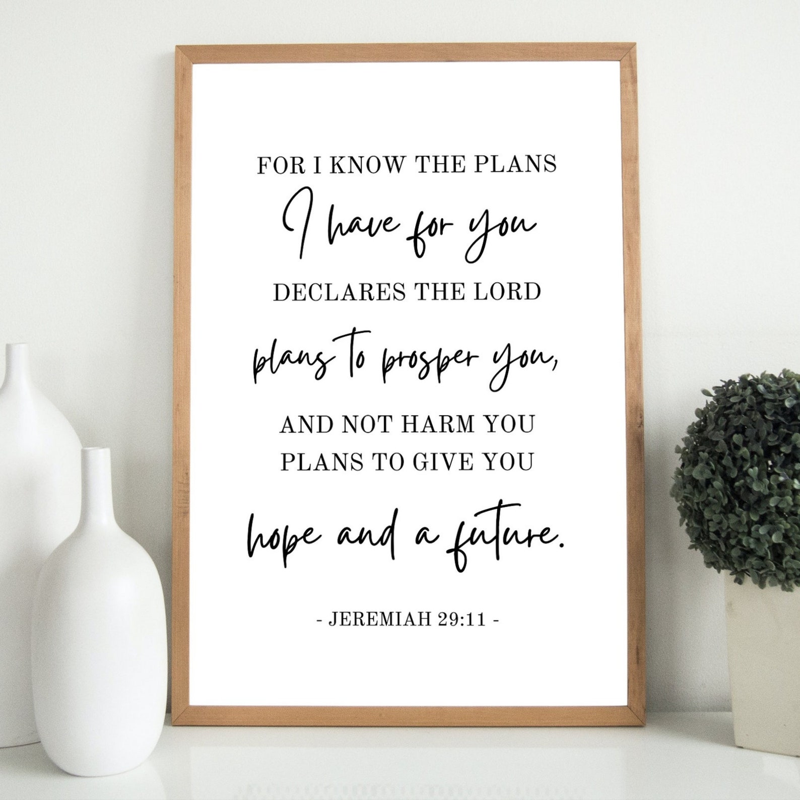 Jeremiah 29:11 for I Know the Plans I Have for You Instant - Etsy