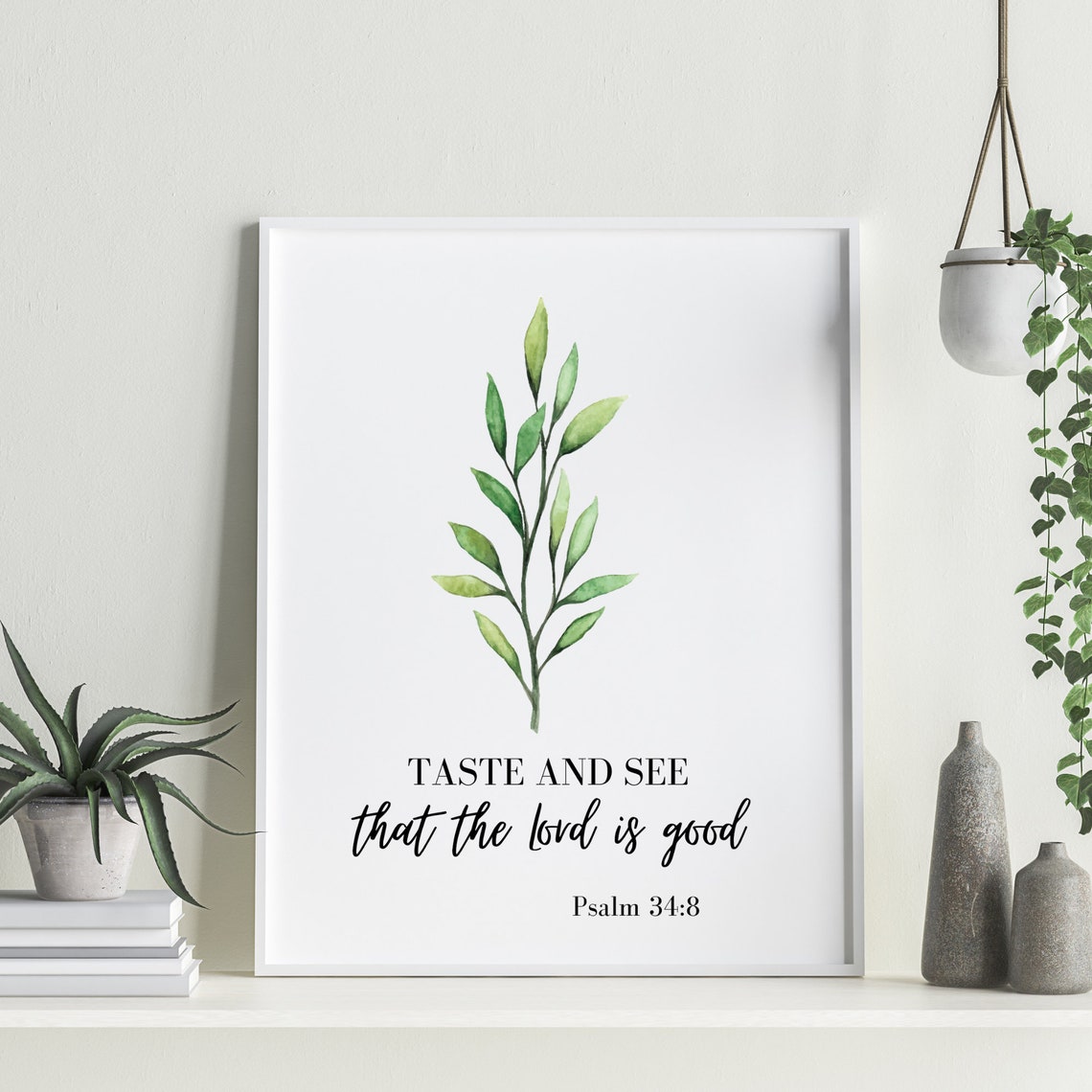 Taste and See That the Lord is Good Print Psalm 34:8 Kitchen Decor Home ...