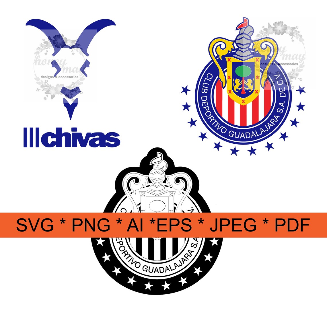 Soccer Chivas Guadalajara Chivas Logo Mexico SVG Digital - Etsy