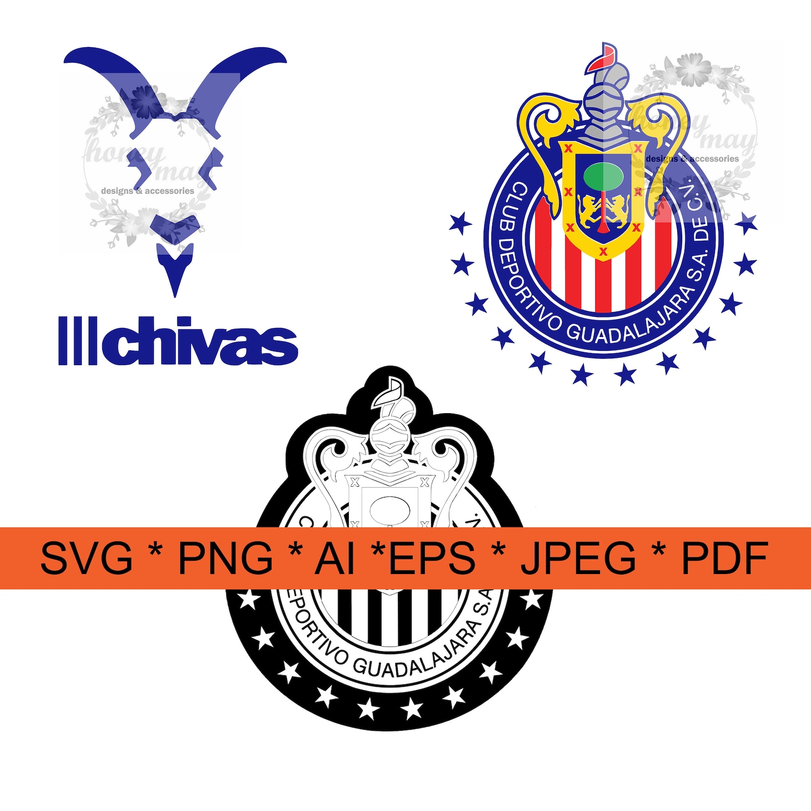 Soccer Chivas Guadalajara Chivas Logo Mexico SVG Digital - Etsy
