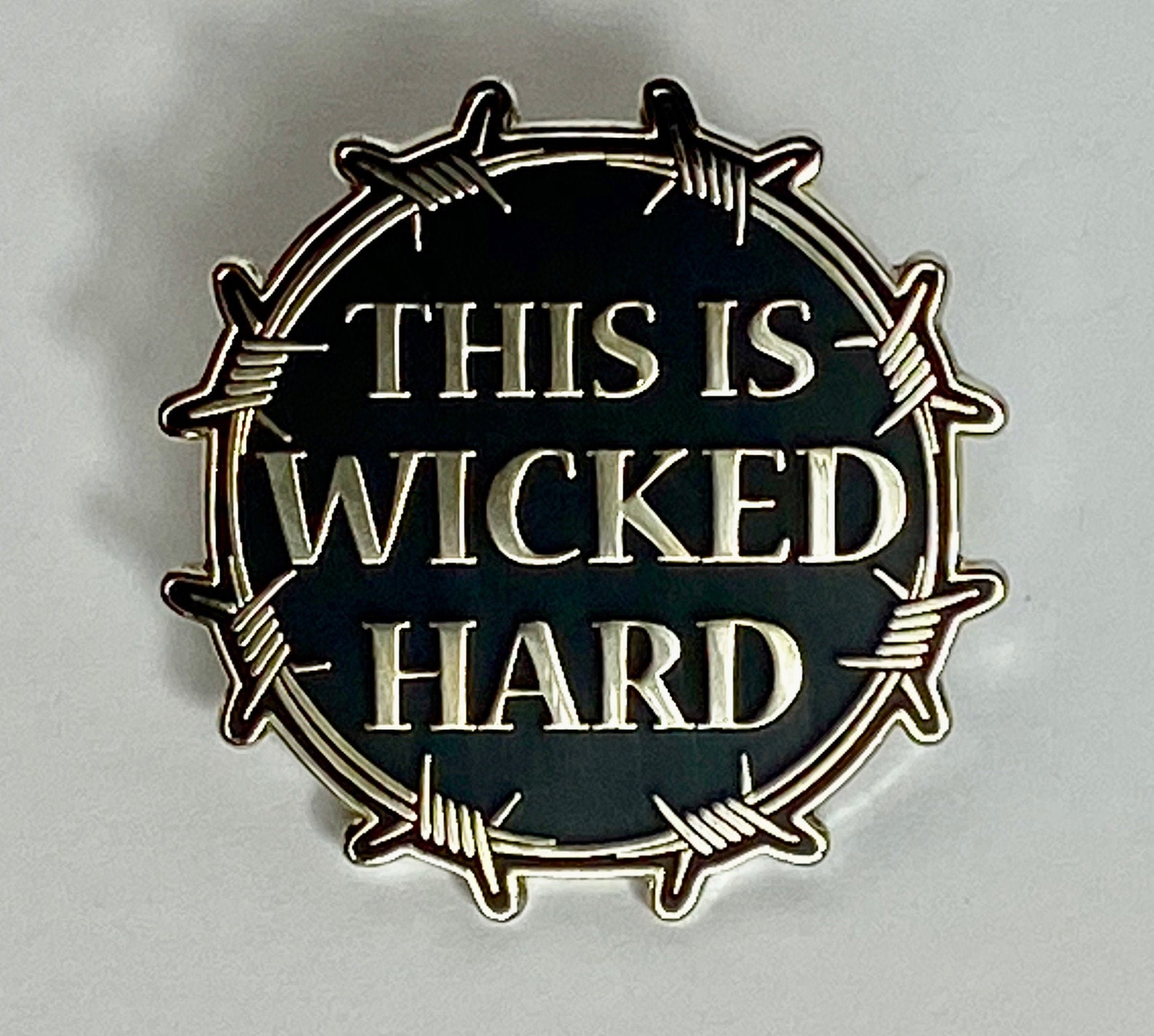 This is Wicked Hard Pin Hard Enamel Mental Health Matters - Etsy