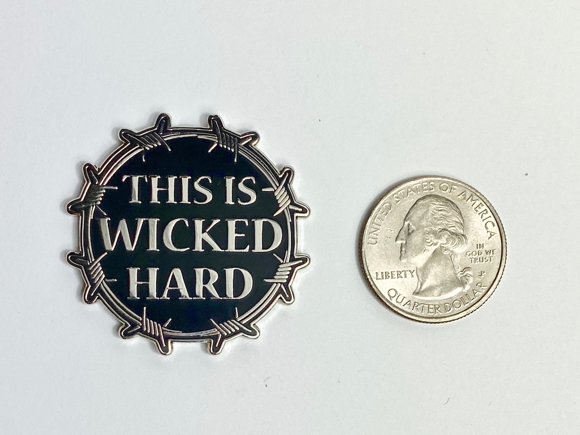 This is Wicked Hard Pin Hard Enamel Mental Health Matters - Etsy