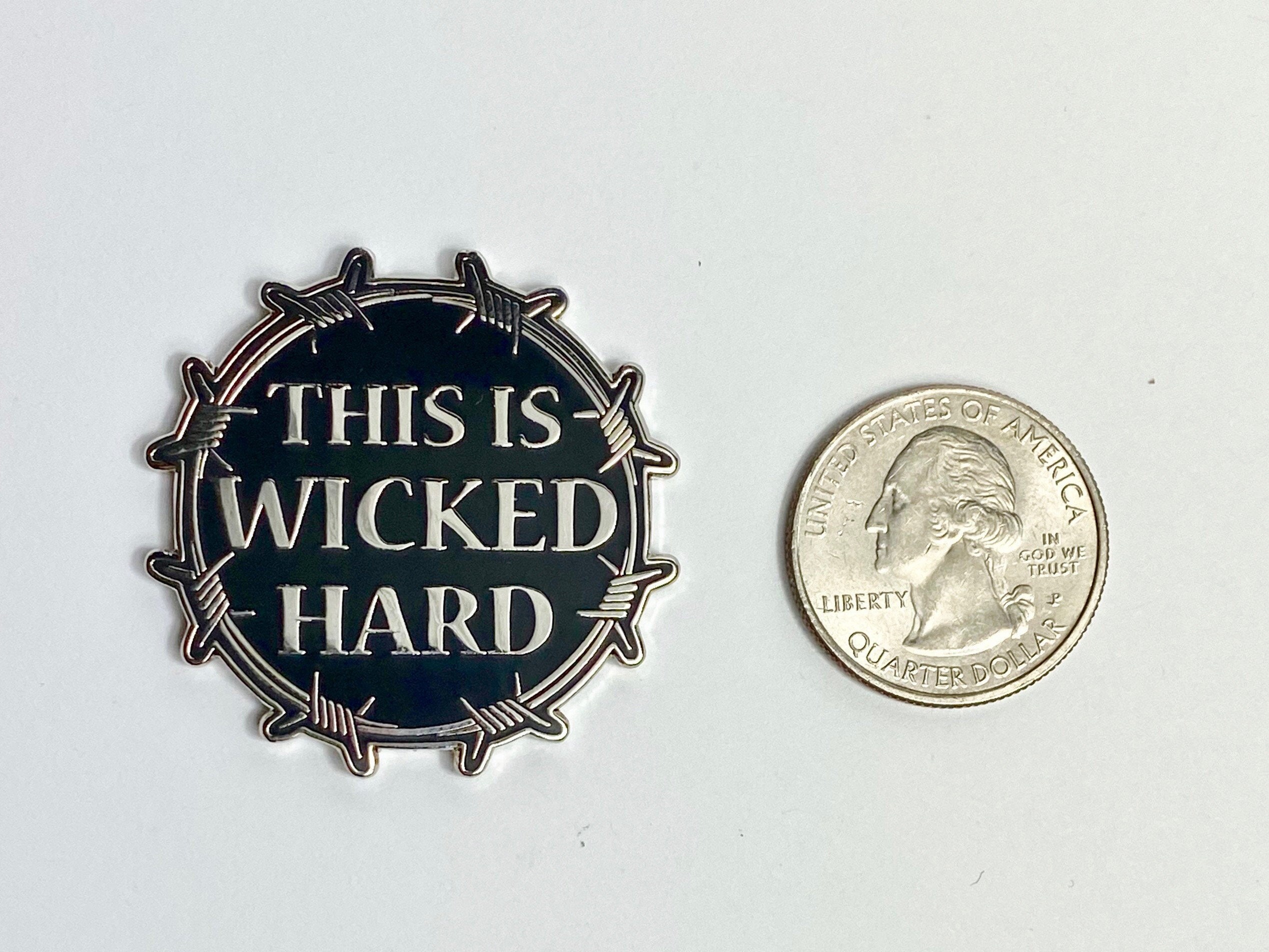 This is Wicked Hard Pin Hard Enamel Mental Health Matters - Etsy