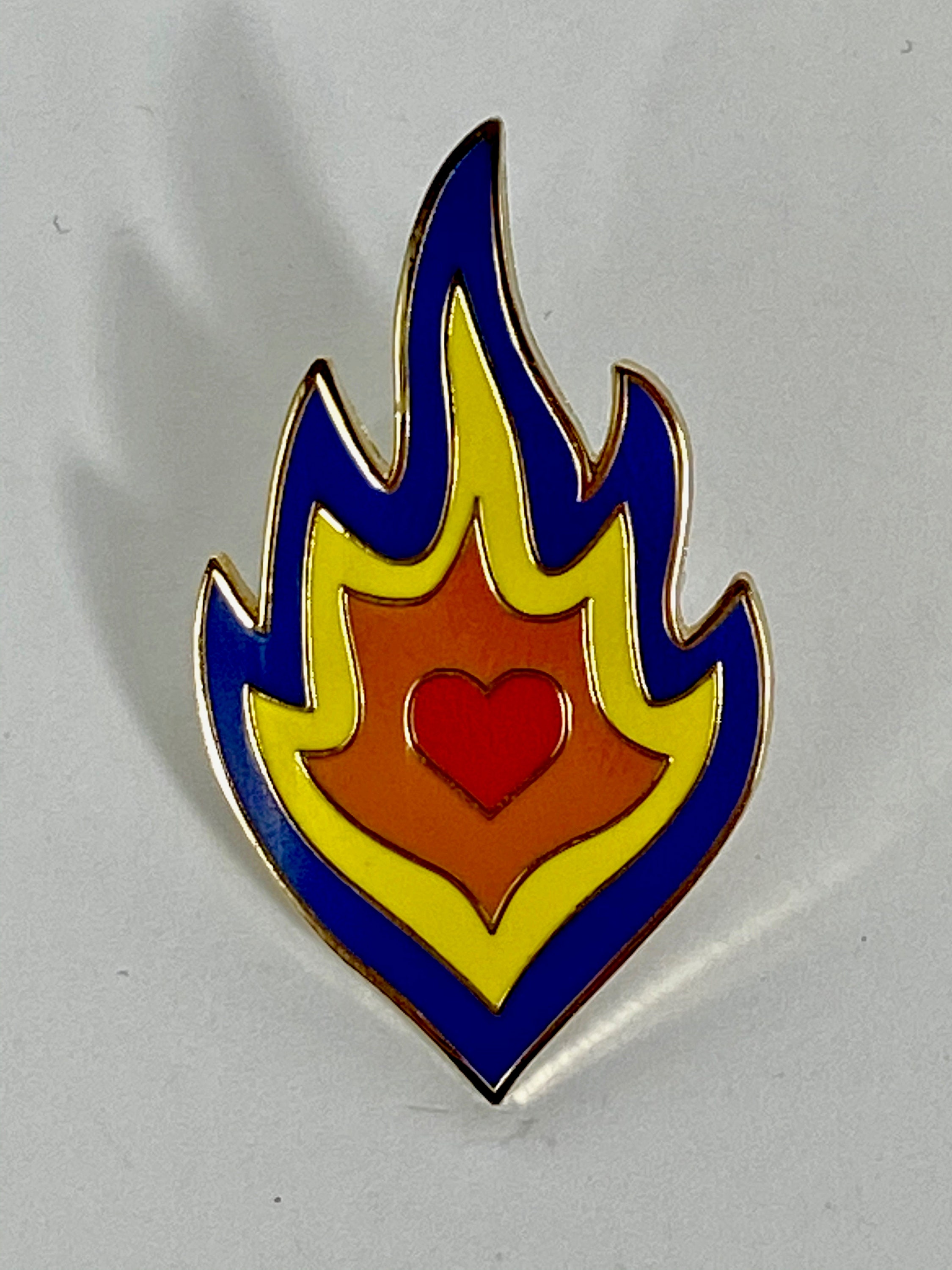 Polarity Flame Pin Hard Enamel Mental Health and Wellness - Etsy