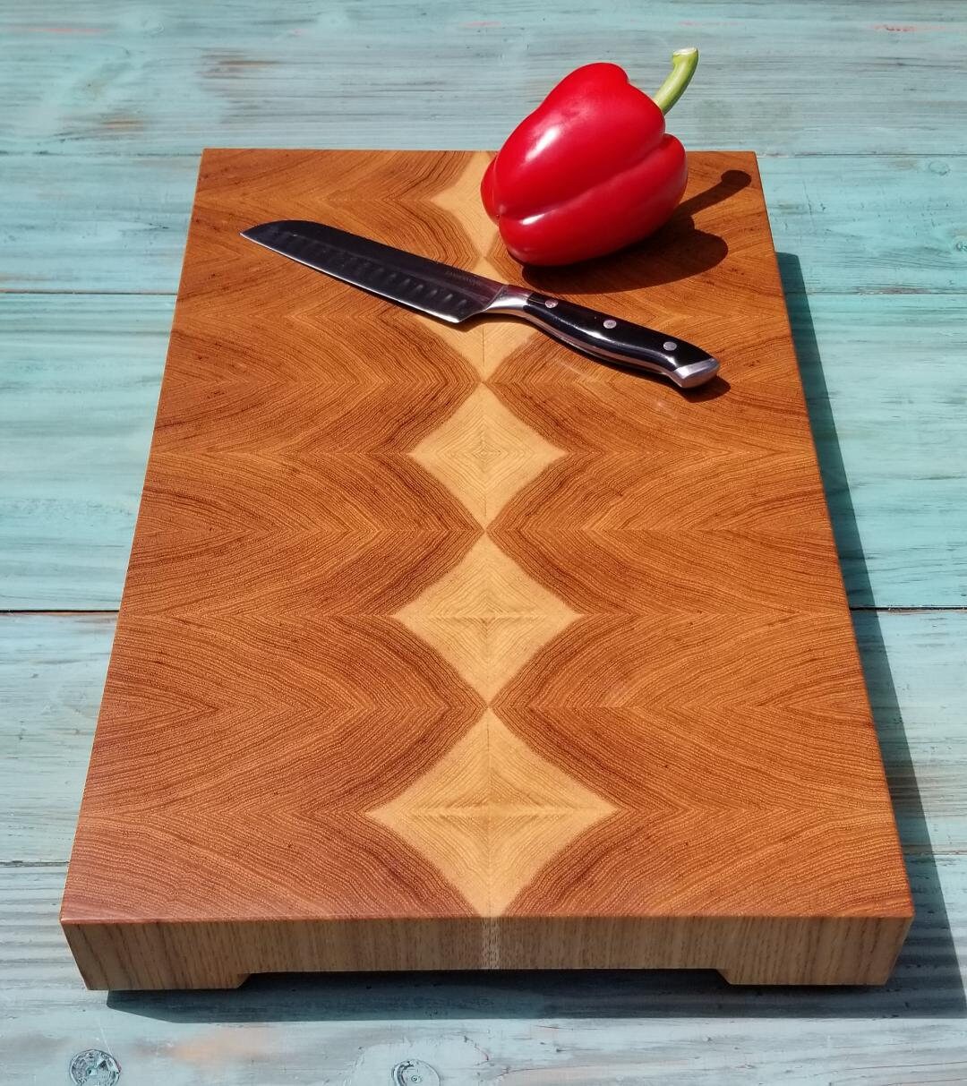 Endgrain Hickory Cutting Board - Etsy