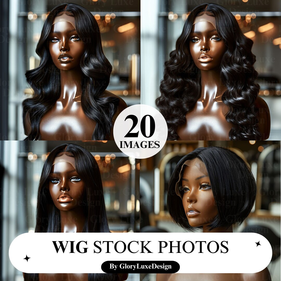 20 Luxury Black Wig Mannequin Head Images, Straight, Body Wave, Hair ...