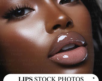 Cosmetics Website Model Photos, Lip Gloss Website Model, Beauty Stock ...