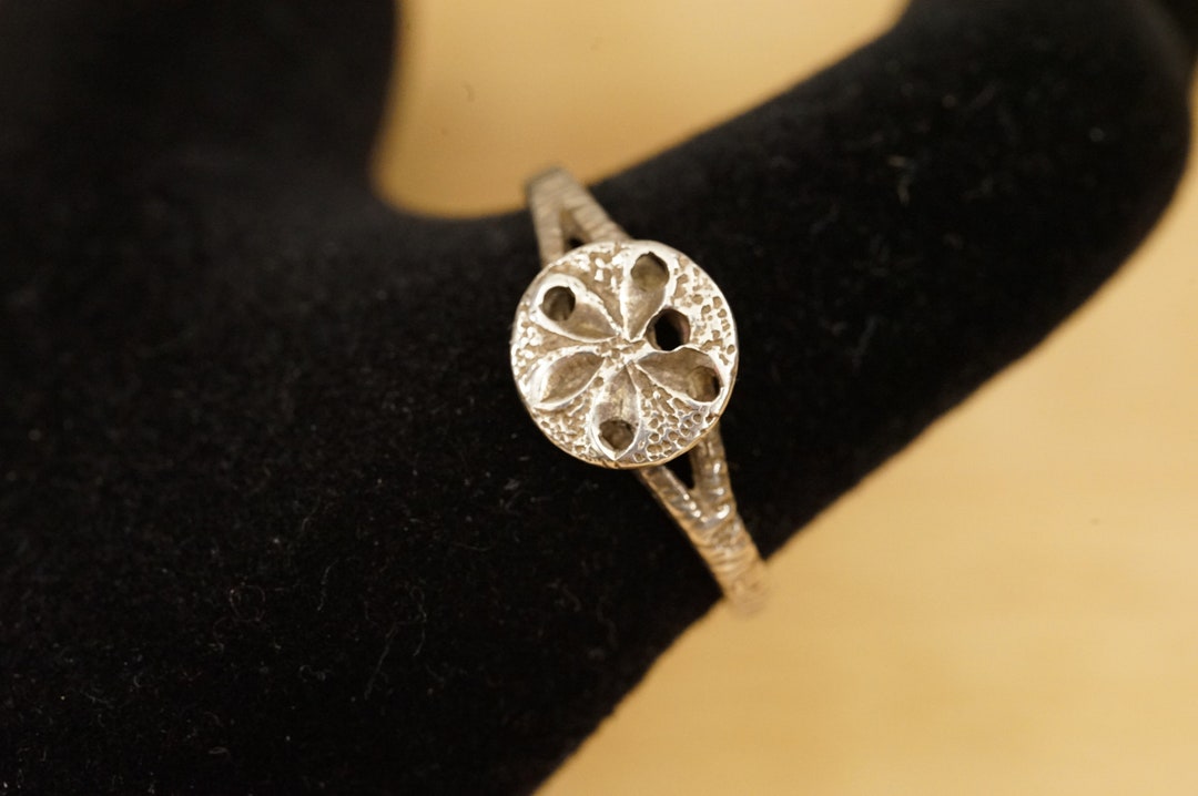 Custom Artisan Vintage Beach Jewelry Sterling Silver Sand Dollar Motif ...