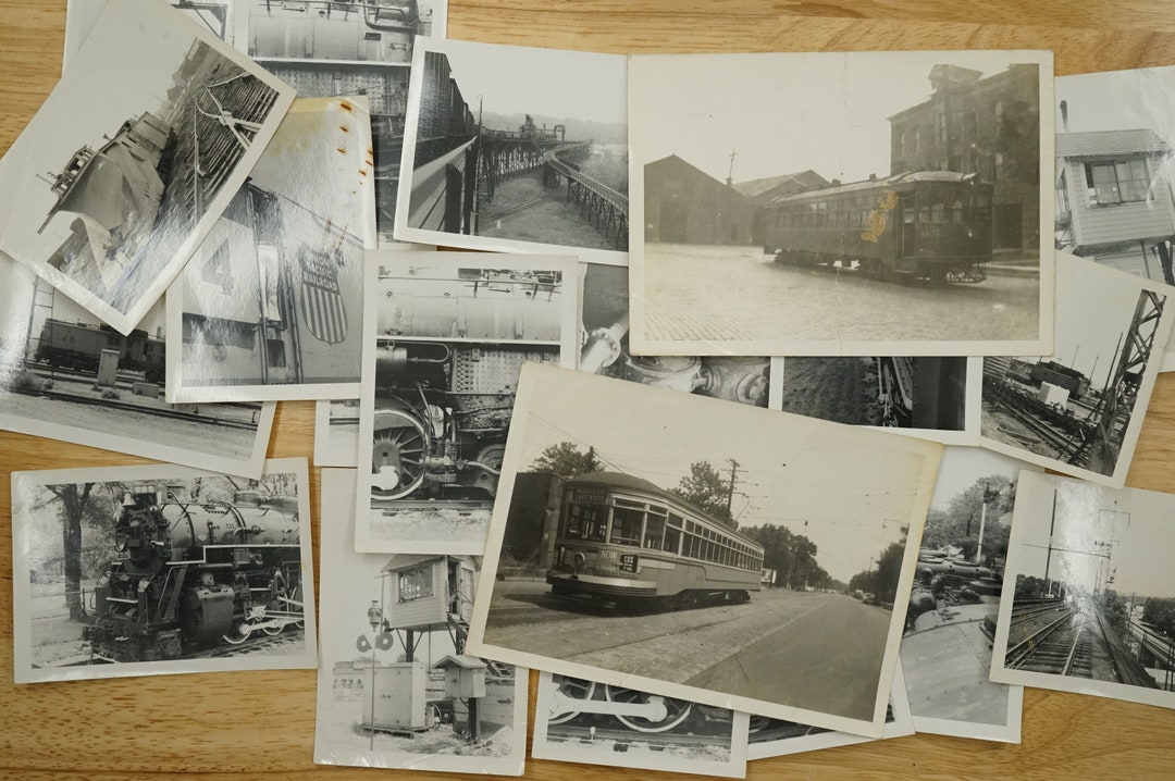 Vintage Railroad Photo Lot: Union & Southern Pacific, Trolley Cars - Etsy