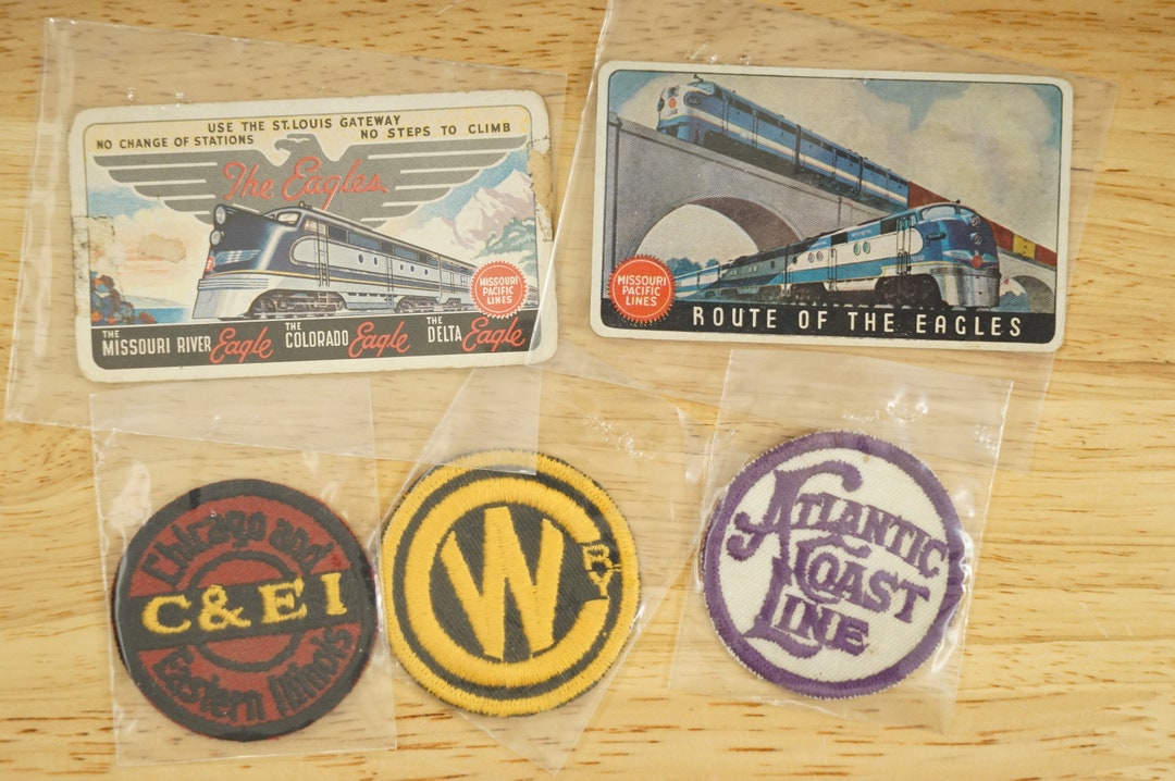 Vintage Lot Railroad Train Advertising Patches Calendars Atlantic Coast ...