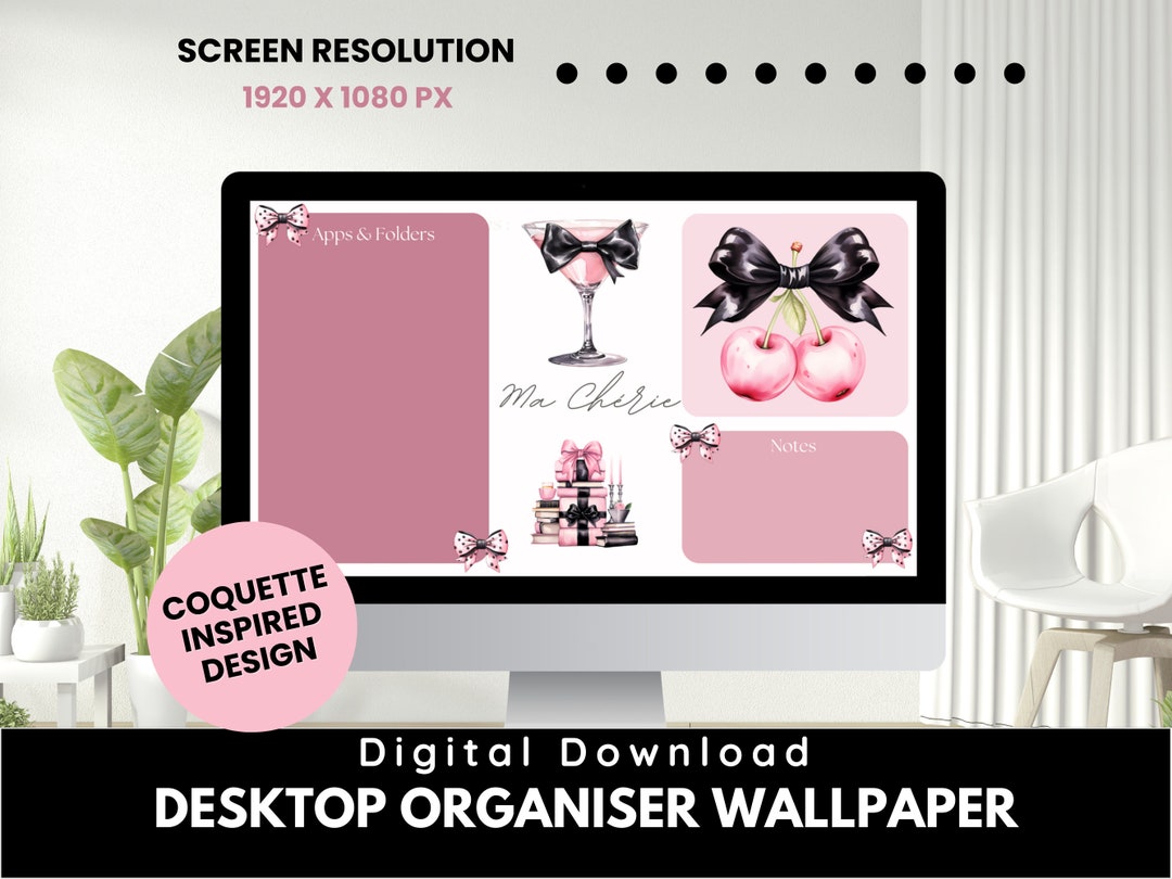 Coquette Desktop Organizer Wallpaper Coquette Room Decor Ma Cherie ...