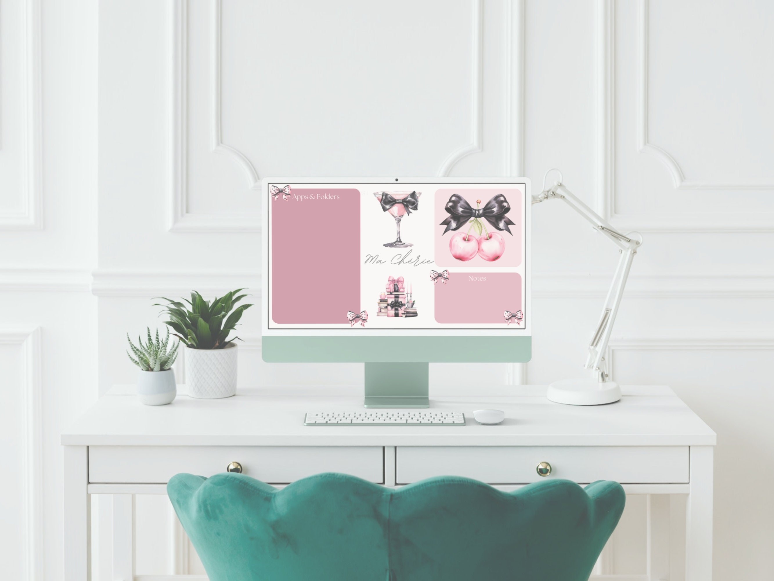 Coquette Desktop Organizer Wallpaper Coquette Room Decor Ma Cherie ...