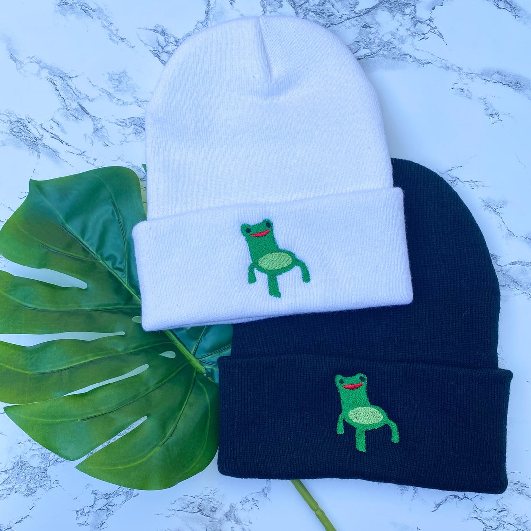 Animal Crossing Froggy Chair Beanie, Hat, Fan Art, Embroidered, New ...