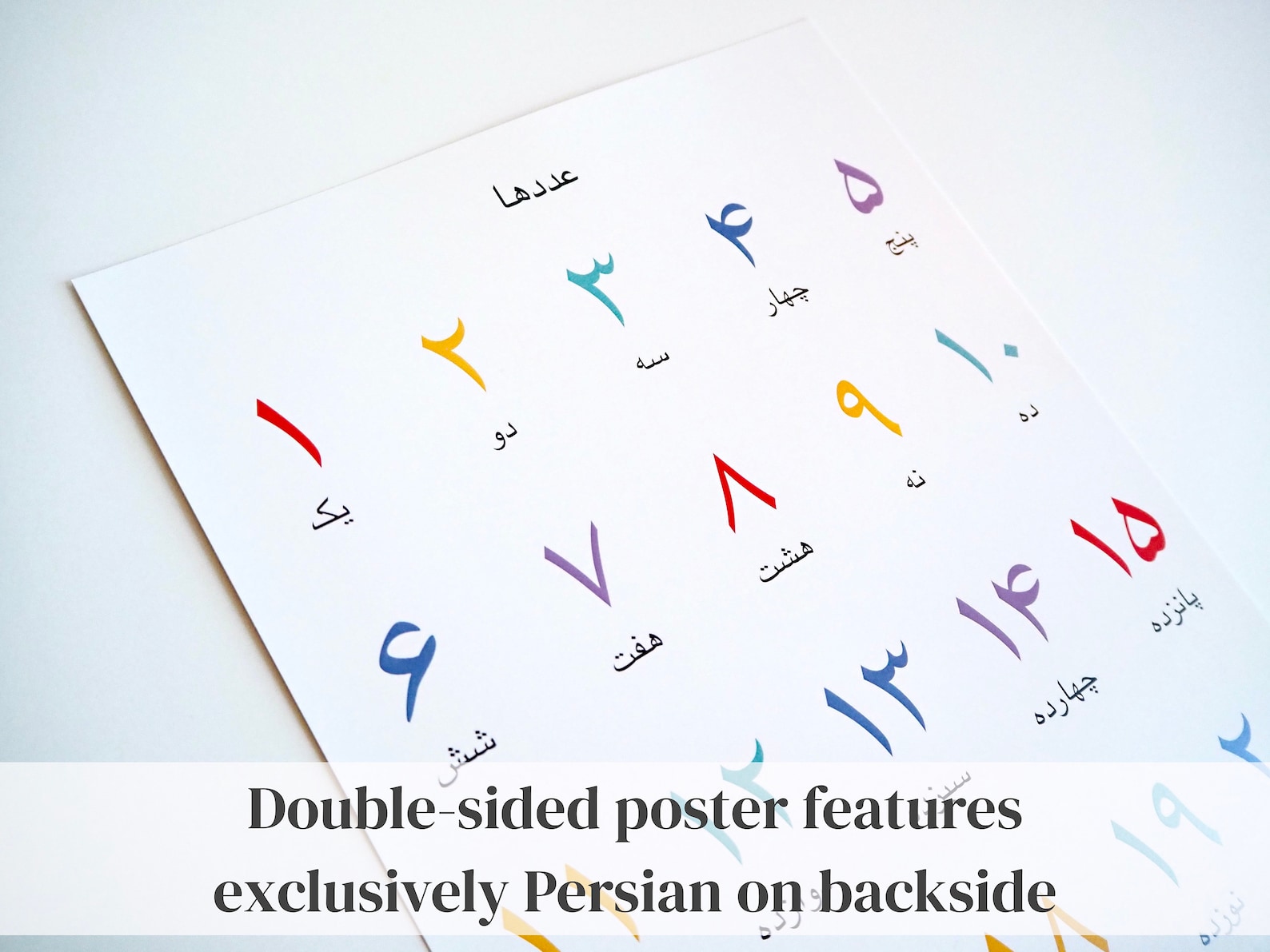 Persian / Farsi Numbers Learning Set - Etsy
