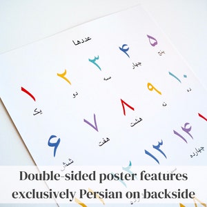 Persian / Farsi Numbers Learning Set - Etsy