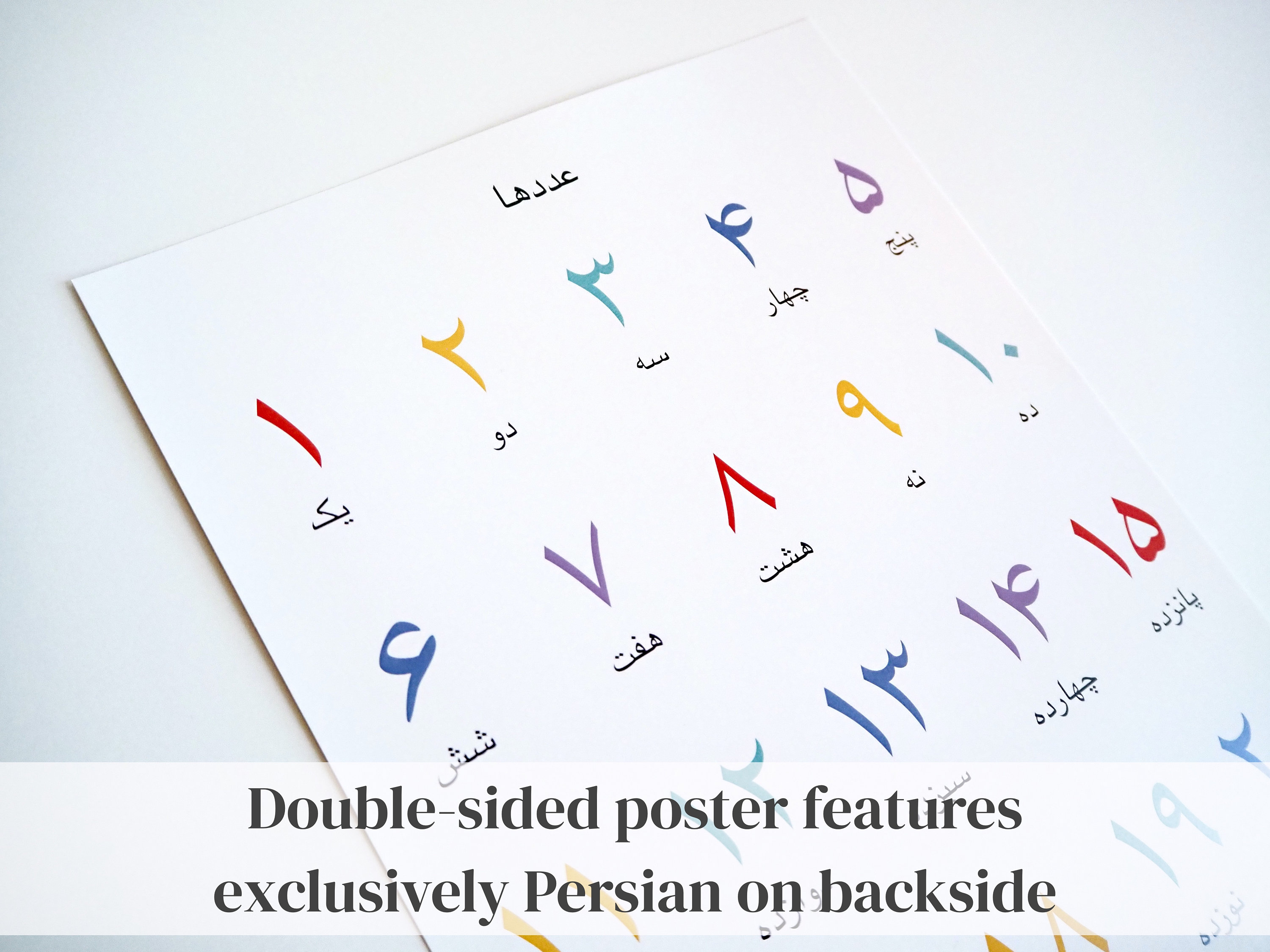 Persian / Farsi Numbers Learning Set - Etsy
