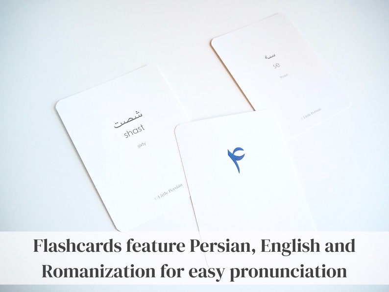 Persian / Farsi Numbers Learning Set - Etsy