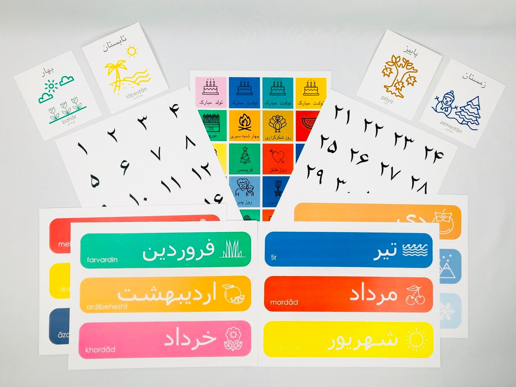 Persian / Farsi/ Iranian Interactive Calendar for Kids | Classroom ...