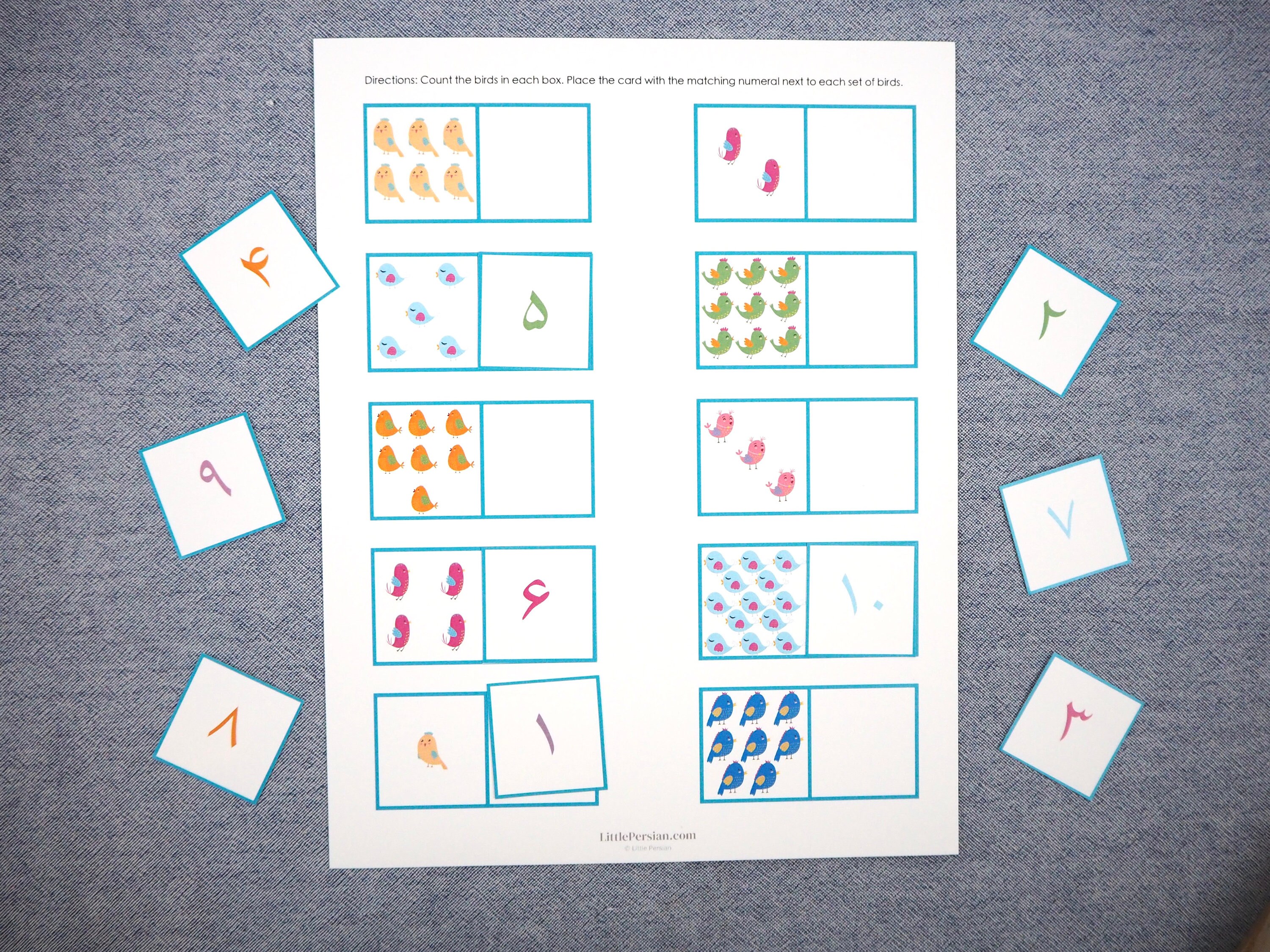 Persian / Farsi Number Activities - Preschool Pack - Etsy