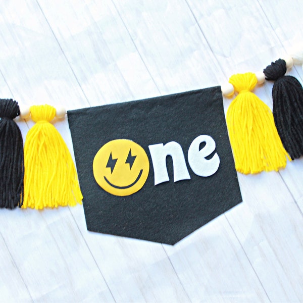 Smiley Face One Happy Dude Banner - Etsy