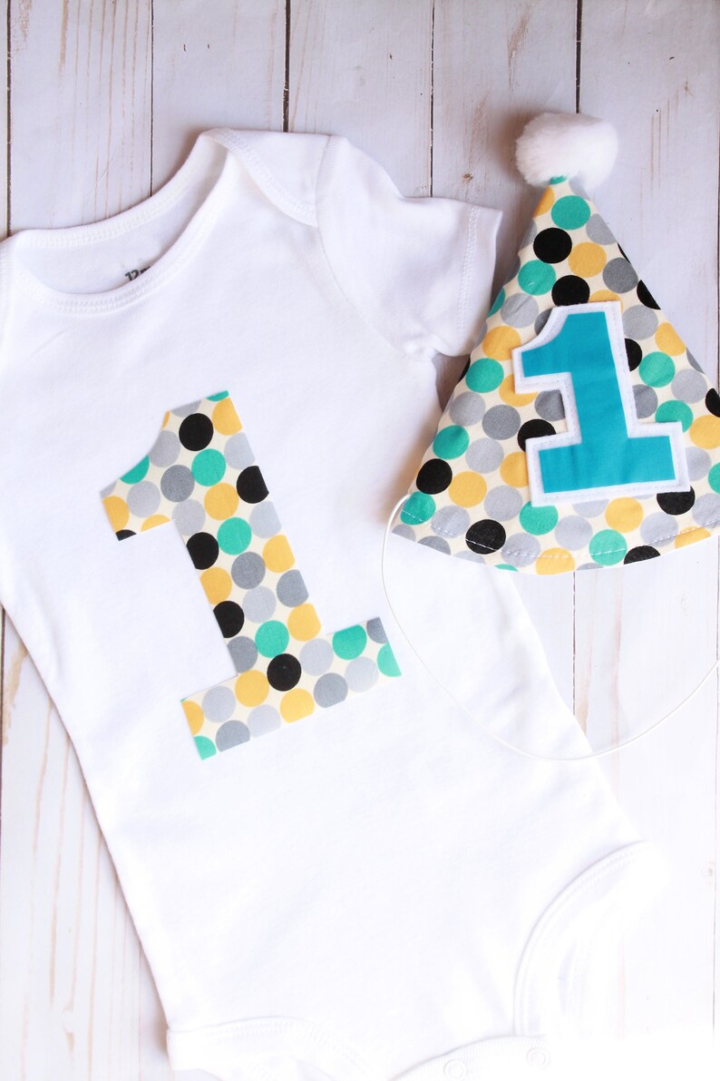 Modern Print First Birthday Party Hat 1st Birthday Hat First - Etsy