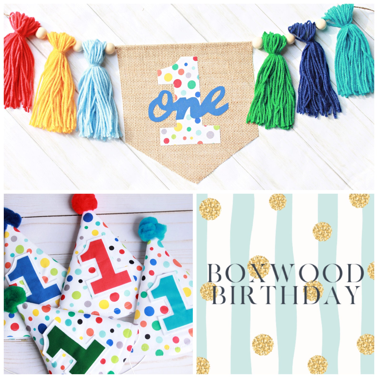 Colorful Yarn First Birthday Banner Yarn First Birthday - Etsy