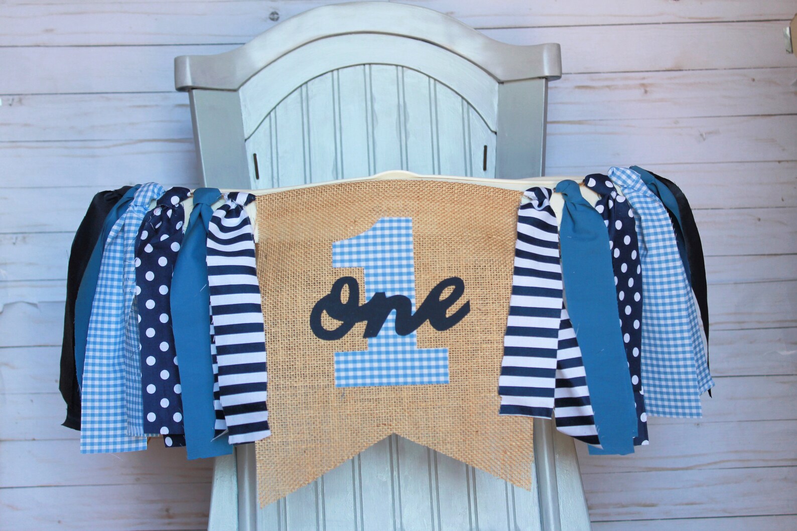 Blue First Birthday Banner 1st Birthday Boy First Birthday - Etsy