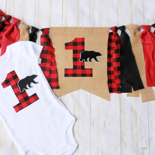 Buffalo Plaid First Birthday - Etsy