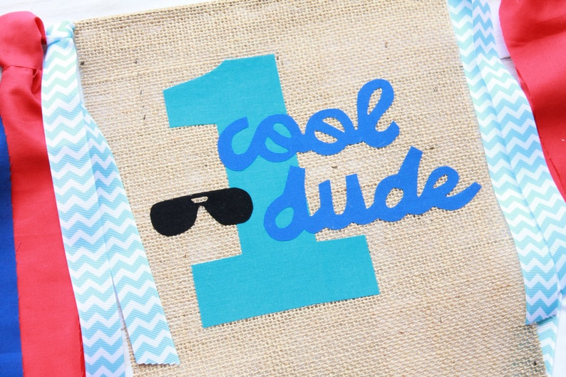 One Cool Dude First Birthday One Cool Dude Banner First - Etsy